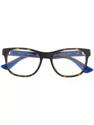 Gucci Square Frame Glasses - Brown