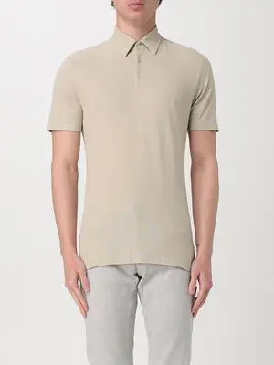 ZANONE Polo Shirt Men Sand