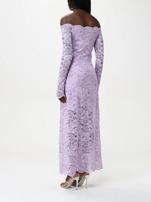 Rabanne Off-shoulder Lace Maxi Dress - Lavander