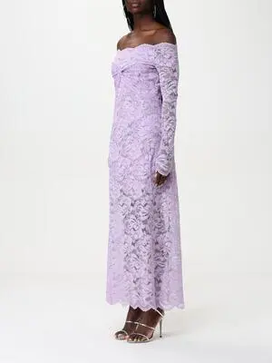 Rabanne Off-shoulder Lace Maxi Dress - Lavander