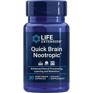 LIFE EXTENSION Quick Brain Nootropic 30 Capsules - One-color