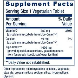 LIFE EXTENSION Vitamin C 24-hour Liposomal Hydrogel Formula 60 Tablets