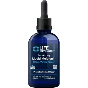 LIFE EXTENSION Fast-acting Liquid Melatonin Citrus-vanilla Flavor 59 Milliliters - One-color