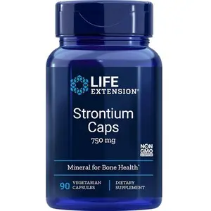 LIFE EXTENSION Strontium Caps 750mg 90 Capsules - One-color