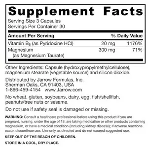JARROW FORMULAS Magnesium Taurate 90 Capsules
