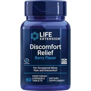 LIFE EXTENSION Pea Discomfort Relief 60 Chewable Tablets - One-color