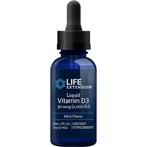 LIFE EXTENSION Liquid Vitamin D3 2000iu Mint Flavor 29.57 Milliliters - One-color