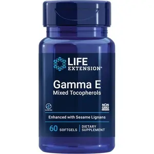 LIFE EXTENSION Gamma E Tocopherol W/sesame Lignans 60 Softgels - One-color
