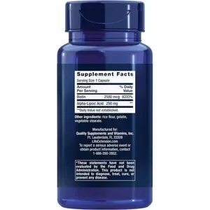 LIFE EXTENSION Alpha-lipoic Acid With Biotin 60 Capsules