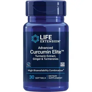 LIFE EXTENSION Advanced Curcumin Elite Turmeric Extract Ginger & Turmerones 30 Softgels - One-color
