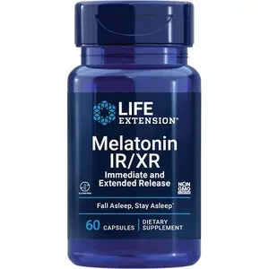 LIFE EXTENSION Melatonin Ir/xr 1.5mg 60 Capsules - One-color