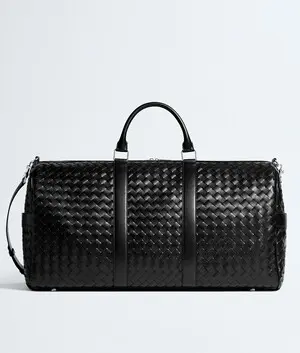 Bottega Veneta Large Intrecciato Duffle - Black