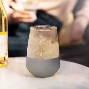 HOST Glass Freeze Wine Cooling Cup Set Of 2