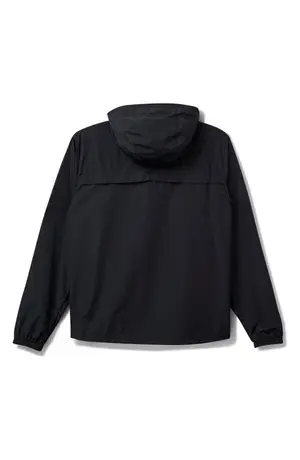 Quiksilver Overcast Water Repellent Hooded Windbreaker - Black