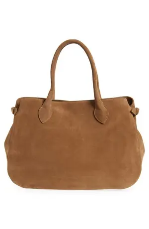 REFORMATION Large Patrizia Suede Satchel - Farro Suede
