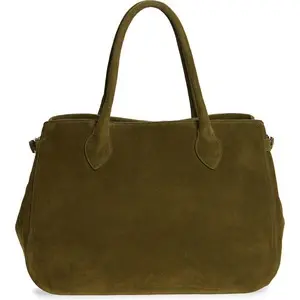 REFORMATION Large Patrizia Suede Satchel - Leccio Suede