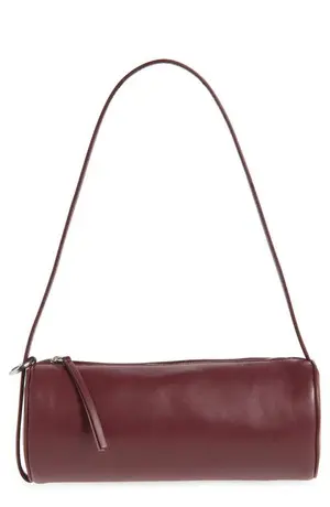 REFORMATION Simona Cylinder Shoulder Bag - Ruby Leather
