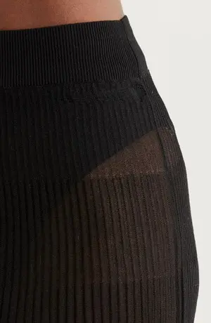 Solid & Striped The Theresa Semisheer Maxi Skirt - Noir