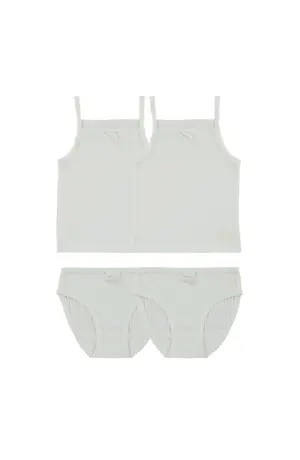 NOGGIWEAR Pointelle Loungewear Set - Ivory