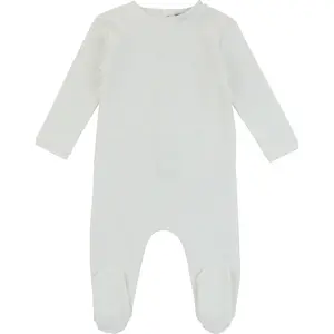 NOGGIWEAR Raw Edge Trim Footie - Ivory