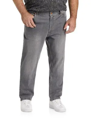 TRUE NATION BY DXL Big & Tall Tapered-fit Jeans - Washed Grey