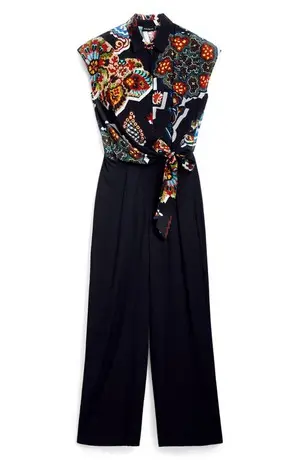 Desigual Mix Print Jumpsuit