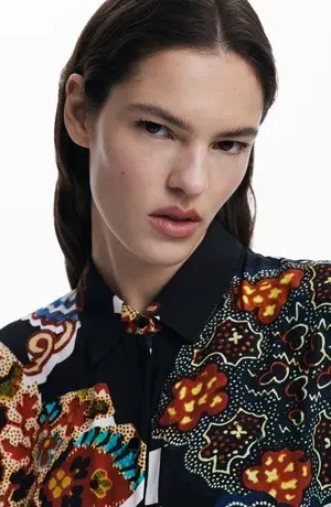 Desigual Mix Print Jumpsuit