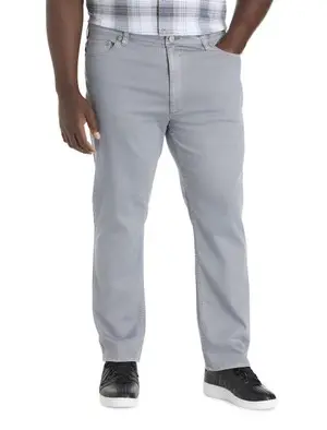 TRUE NATION BY DXL Big & Tall Athletic-fit Stretch Twill Pants - Tradewinds