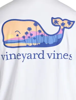 Vineyard Vines Big & Tall Palm Tree Whale Tee