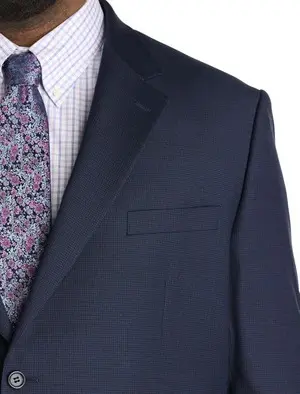 JV REFLEX Big & Tall Mini Neat Suit Jacket