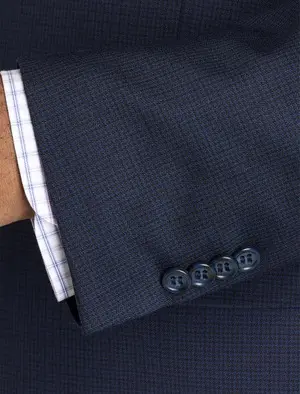 JV REFLEX Big & Tall Mini Neat Suit Jacket