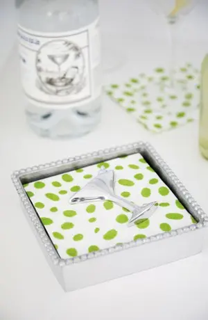 MARIPOSA Beaded Napkin Box Set