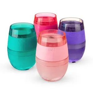HOST Wine Freeze Cooling Cup Set Of 4 - Tinted