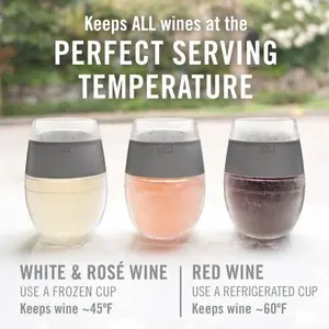 HOST Wine Freeze Cooling Cup Set Of 4 - Tinted