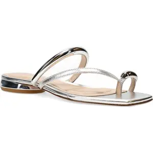 Pelle Moda Ondra Slide Sandal - Silver