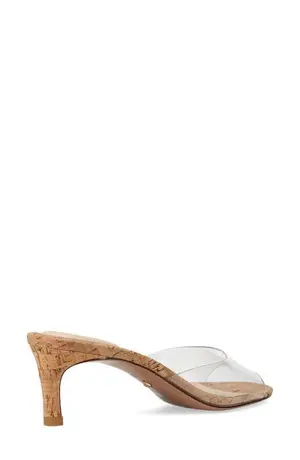 Pelle Moda Unia Kitten Heel Slide Sandal - Clear