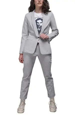 WILDFANG Empower Seersucker Tux Blazer