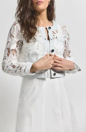 Derek Lam 10 Crosby Ashley Rigid Lace Jacket