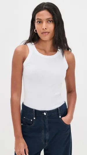 PERFECTWHITETEE Elle Rib Tank - White