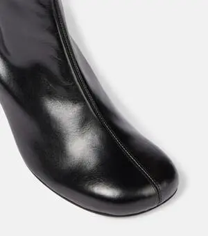 LEMAIRE Anatomic 55 Leather Ankle Boots