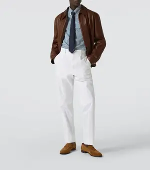 Dunhill Cotton Straight Trousers