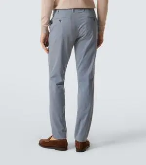 Canali Cotton Chinos - Blue