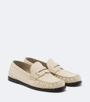 Saint Laurent Laurent Loafers - White