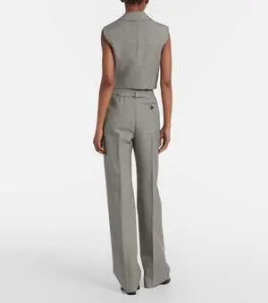 Alexander McQueen Checked Wide-leg Pants