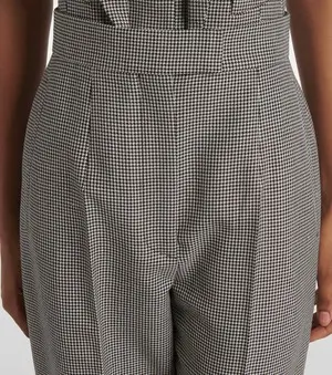Alexander McQueen Checked Wide-leg Pants
