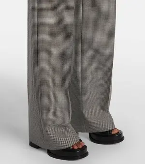Alexander McQueen Checked Wide-leg Pants