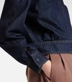 Dries Van Noten Cropped Denim Jacket - Blue