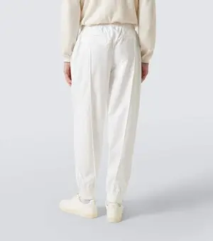 Brunello Cucinelli Pleated Tapered Trousers