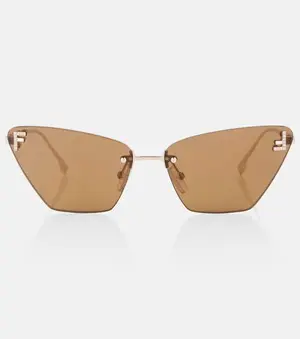 Fendi Brown Cat Eye Sunglasses