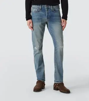 TOM FORD Distressed Straight Jeans